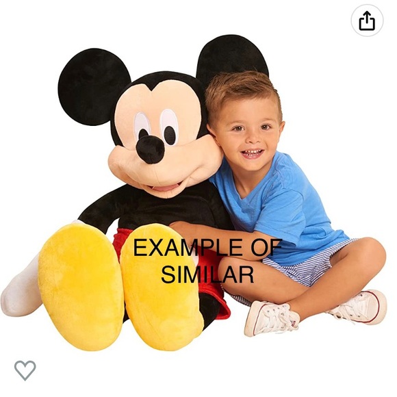 Disney | Toys | Vintage 202 Disney Store Velvet Mickey Mouse Giant ...